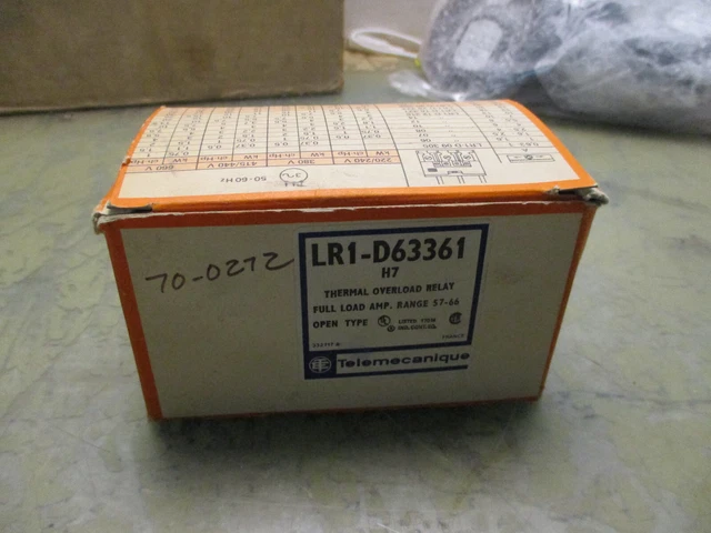 TELEMECANIQUE LR1-D63361 THERMAL Overload Relay [9X] $20.00 - PicClick