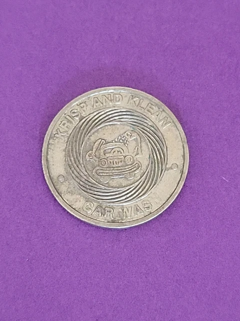 KRISP AND KLEAN Car Wash Token 25 Cents Quarter In Trade No Cash Value ...