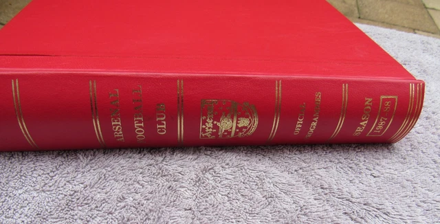 ALL ARSENAL FC HOME FOOTBALL MATCH PROGRAMMES from season 1987/88 in ...