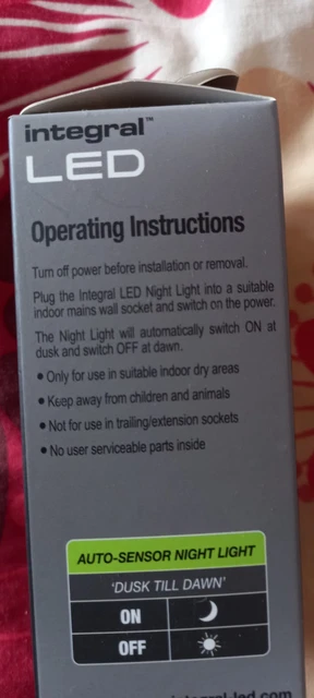 INTEGRAL LED AUTO Sensor Night Light £7.04 - PicClick UK