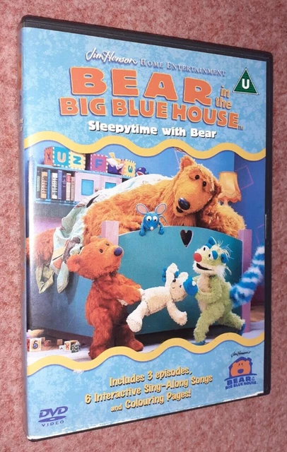 BEAR IN THE Big Blue House - Sleepytime With Bear, Rare UK DVD, Sleepy ...