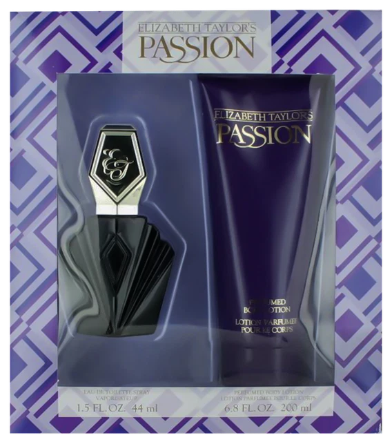 PASSION BY ELIZABETH Taylor for Women SET: EDT perfume 1.5 + BL 6.8 ...