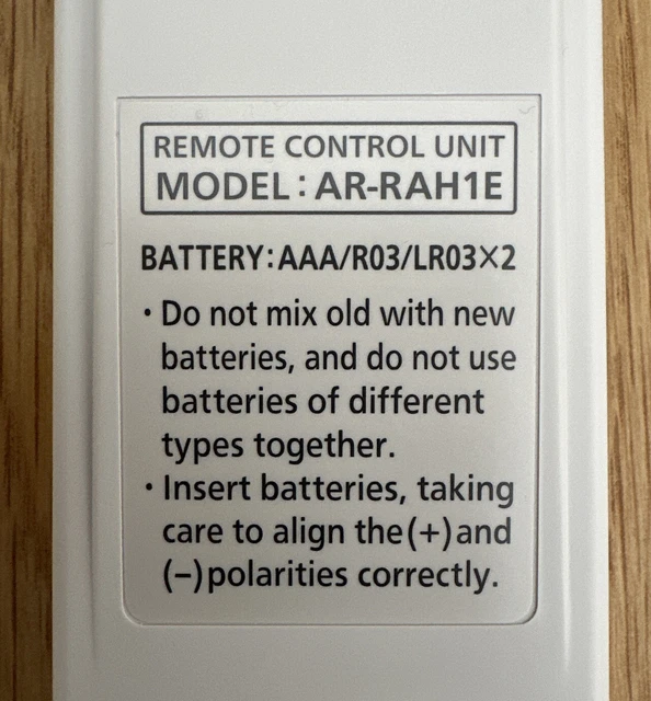 GENUINE FUJITSU AR-RAH1E Air Conditioner Remote Controller. Brand New ...