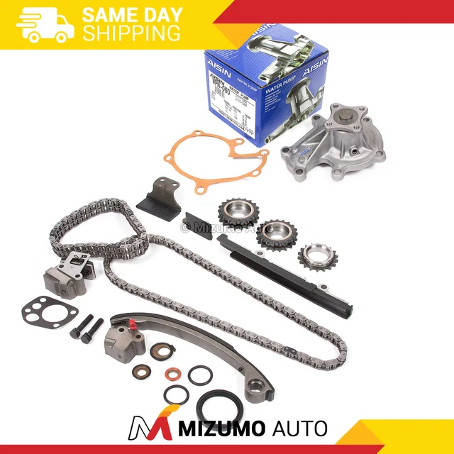 TIMING CHAIN KIT w/o Idler Gear AISIN Water Pump Fit 93+ Nissan Altima ...