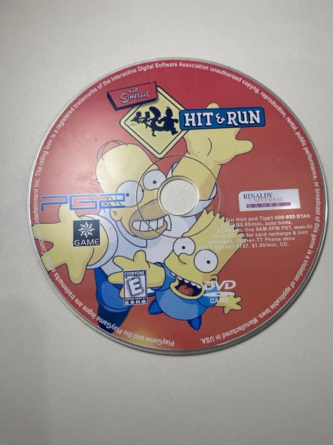 The Simpsons Hit And Run Ps2 Usacanada Disk Only £1000 Picclick Uk 1745