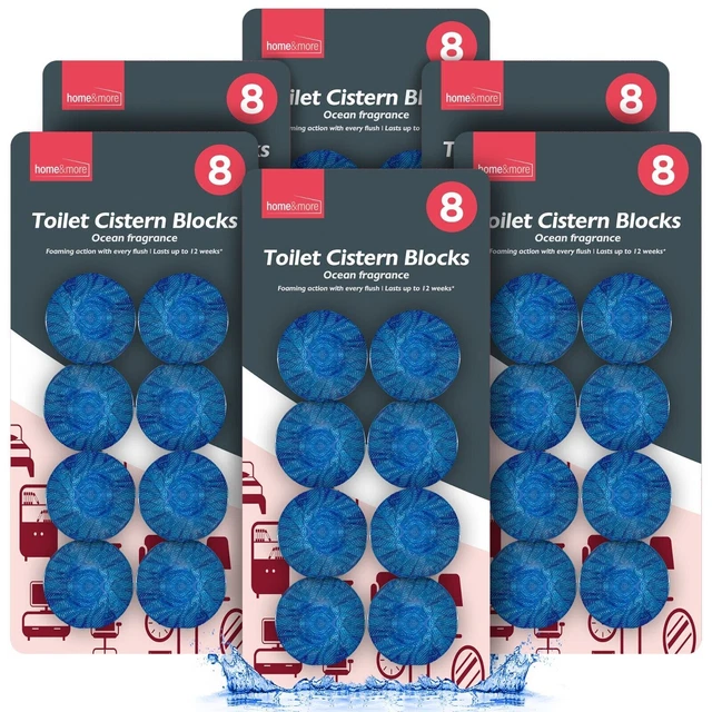 48 CISTERN BLUE Blocks |Toilet Bowl Freshener Cleaner Bloo Loo Block ...