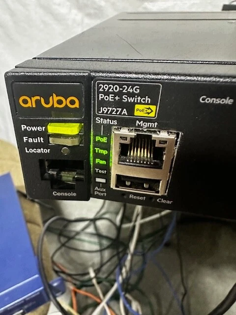 HPE/ARUBA J9727A 2920-24G POE+ switch L2 rete gestita 24 porte 4xSFP ...