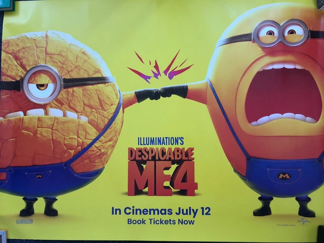 DESPICABLE ME 4 Cinema Quad Movie Poster 30 X 40 Inches £14.95 ...