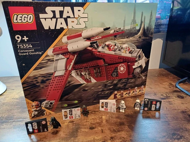 LEGO STAR WARS Coruscant Guard Gunship 75354 & 4x Lego Keyring New ...