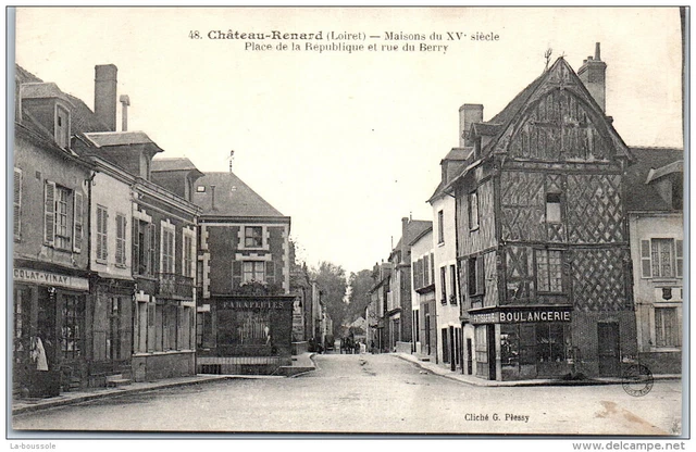 45 CHATEAU RENARD - place de la republique et rue du berry EUR 4,00 ...