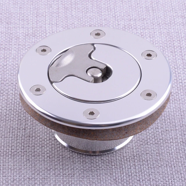 AIRCRAFT STYLE FUEL Filler Neck Pop-Up Gas Tank Cap w/6 Hole Flush ...