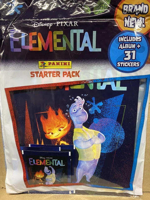 PANINI DISNEY PIXAR Elemental Starter pack - Album + 31 Stickers Sealed ...