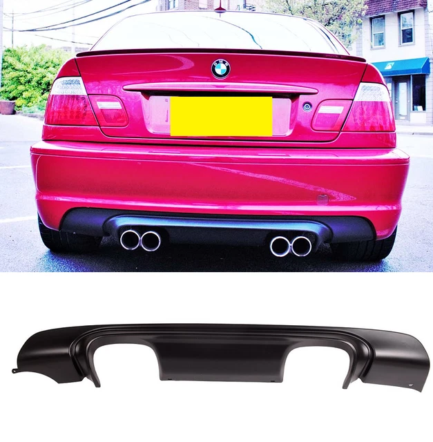 BMW E46 98-06 2Dr 4Dr Quad M3 Csl Look M Sport Rear Bumper Diffuser ...