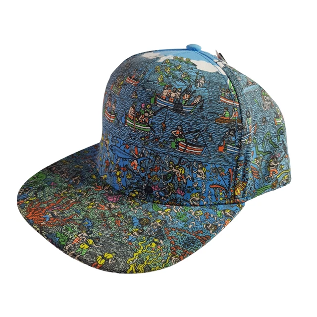 WHERE'S WALLY DEEP Sea Flat Brim Cap Hat Snapback One Size Kenji 2019 ...