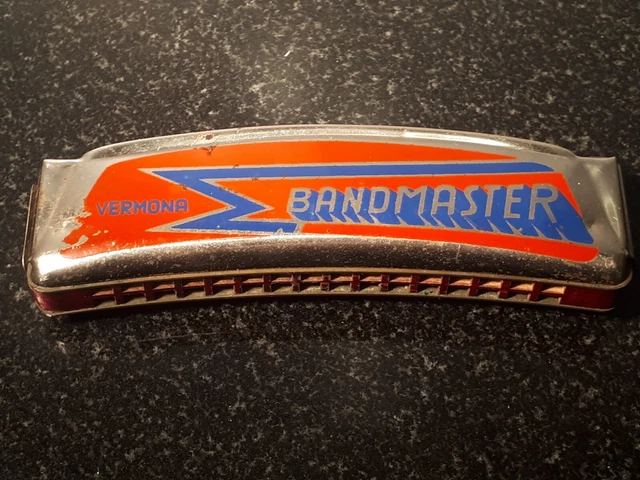 VINTAGE RARE VERMONA BANDMASTER Harmonica. German 1950s. $21.99 ...