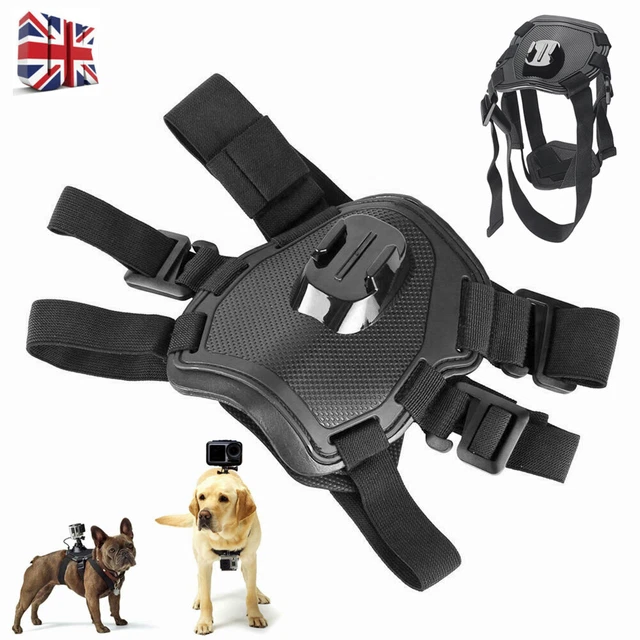 FOR GOPRO HERO Camera 7/6/5/4 Series Adjustable Dog Cat Harness Back ...