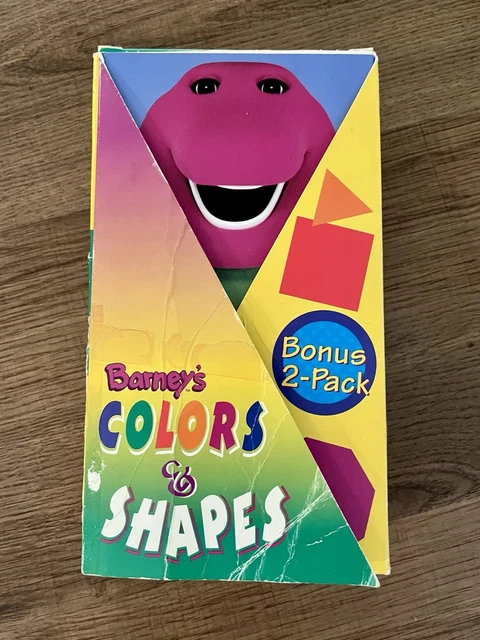 BARNEY COLORS AND Shapes VHS £10.62 - PicClick UK