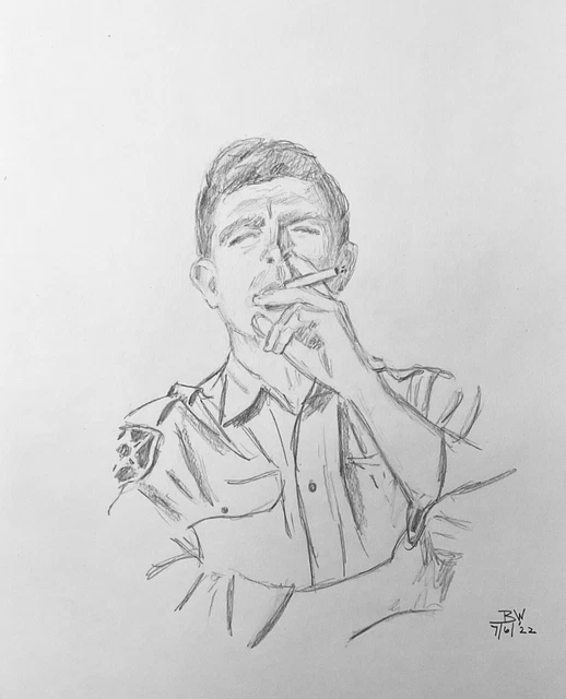 ANDY GRIFFITH SHOW PENCIL DRAWING 11x14 ANDY & BARNEY ORIGINAL PORTRAIT ...