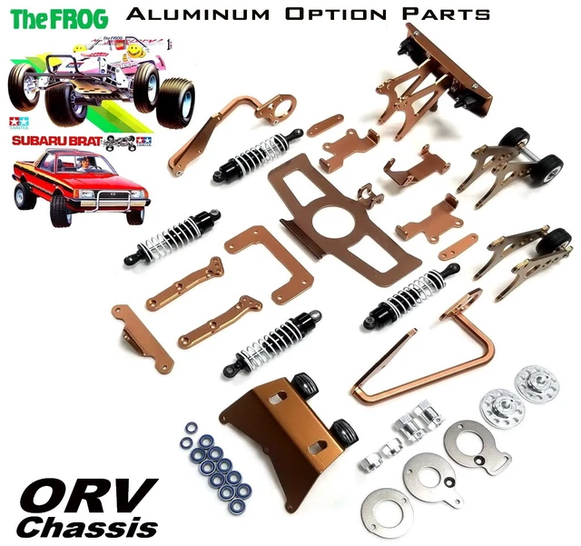 CUSTOM ALUMINUM PARTS for TAMIYA ORV Chassis Frog/SUBARU Brat £25.79 ...