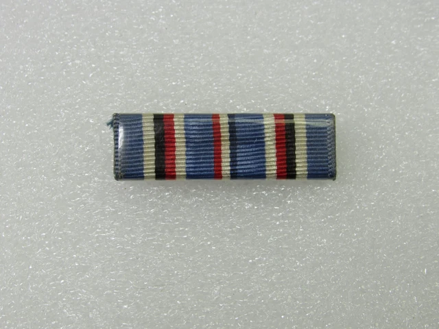 WW2 US MILITARY American Campaign Medal Ribbon Bar Zink Pin Back ...