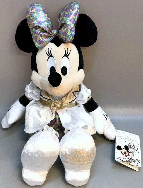 DISNEY STORE PLUSH Minnie (white)/FLAGSHIP TOKYO GRAND OPENING! £91.68 ...