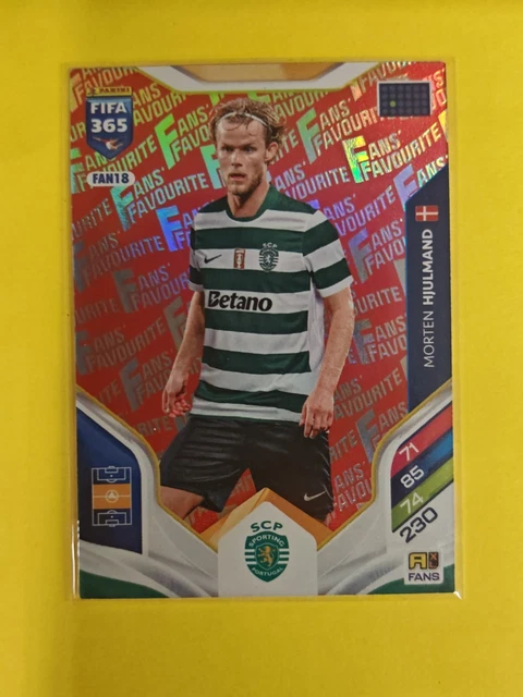 CARTE PANINI FIFA 365 2026 Morten Hjulmand #Fan18 Red Parallele Fans ...