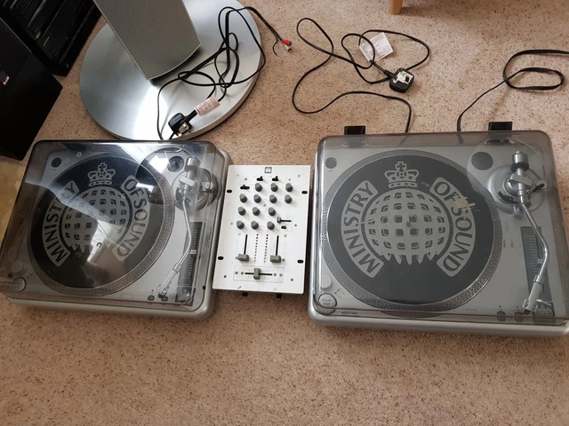 MINISTRY OF SOUND MOSTT1000 Turntable X2 and DJ MIXER MOSDJ140 £89.00 ...