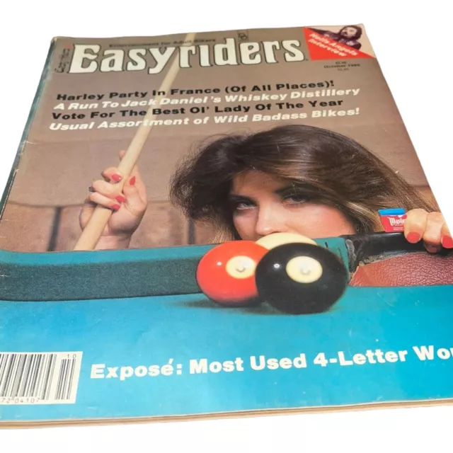 VTG EASYRIDERS MAGAZINE October 1985 David Mann Art Centerfold ...