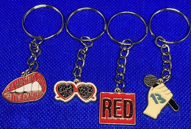 TAYLOR SWIFT ERAS Tour Red (Taylor’s Version) Inspired Keyring Keychain ...