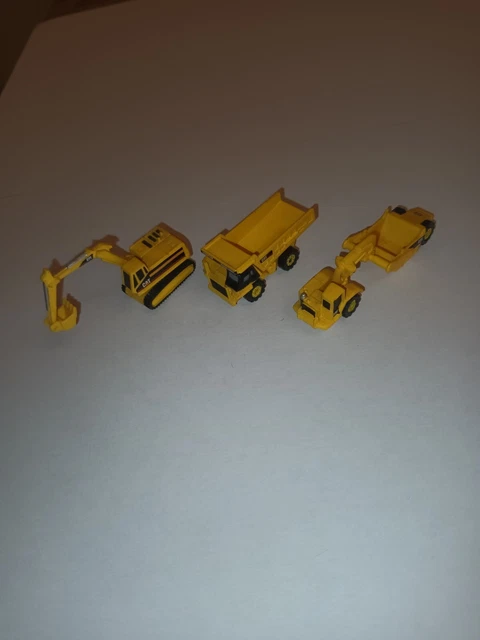 JOUETS VINTAGE MICRO Machines Mattel CAT Lot Engins De Chantier 1997 ...