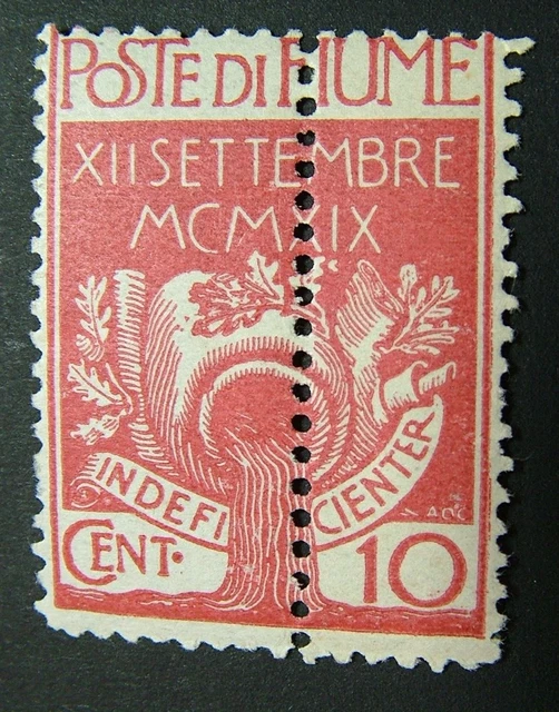 KINGDOM D'ITALIA FIUME Port Dei Legionnaires Error Serration MNH $79.94 ...