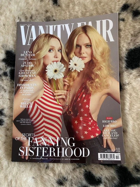 NEW VANITY FAIR Magazine - October 2025 - Dakota & Elle Fanning £3.31 ...