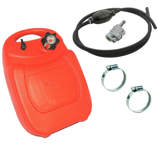 JOHNSON EVINRUDE OUTBOARD Motor Fuel Tank 12l Omc With Display Complete ...