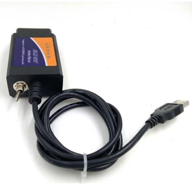 ELM327 USB FORSCAN OBD2 Adapter for Ford Car Diagnostic Scanner MS can ...