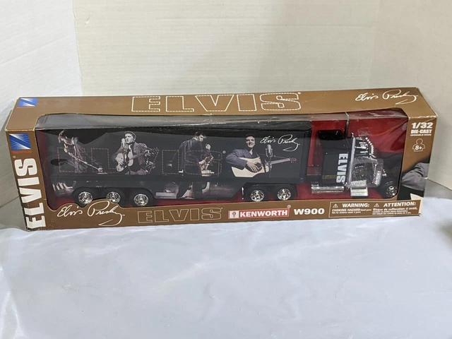 ELVIS PRESLEY KENWORTH W900 Tractor Trailer Truck Rig,Semi 18-Wheeler 1 ...