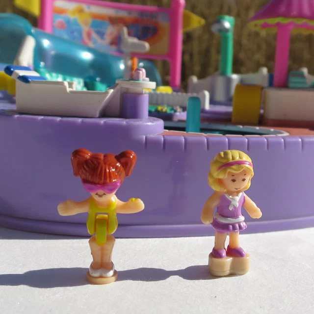 MINI POLLY POCKET Pool Party Magical Swimabout 100% Completo Bluebird ...