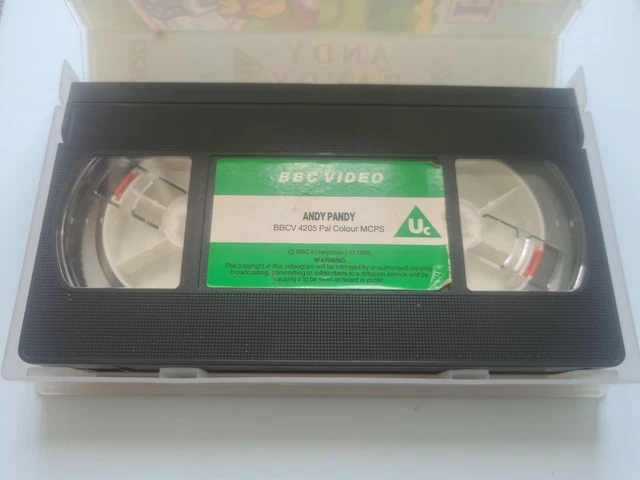 ANDY PANDY VHS Video 4 Rare Colour Episodes of the Original TV Series ...