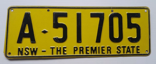 NSW ABC SERIES Trailer number plates $25.00 - PicClick AU