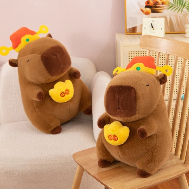 GOD OF WEALTH Capybara Plush Toy Cartoon Capibara Fluffty Doll Birthday Gift $24.55 - PicClick AU