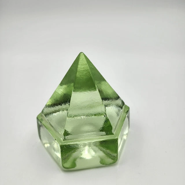 LARGE LIGHT GREEN Ship Deck Glass Prism Pyramid Nautical Maritime 4.5 ...