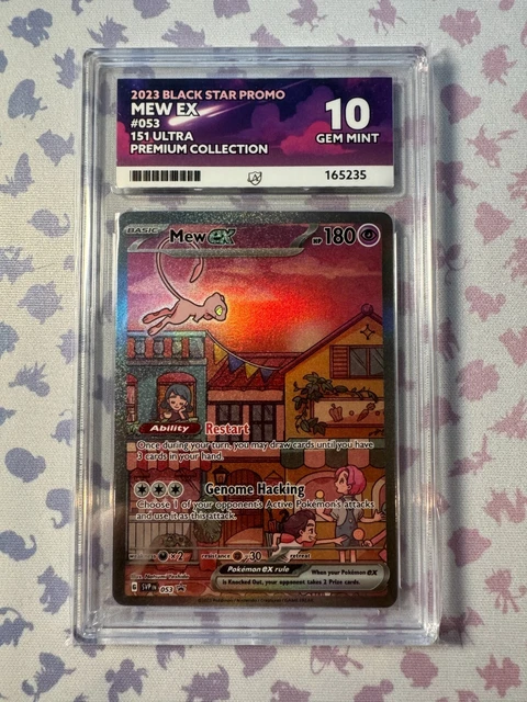 POKEMON TCG MEW EX SVP053 S&V 151 UPC Promo ACE GRADING PARFAIT 10 ...