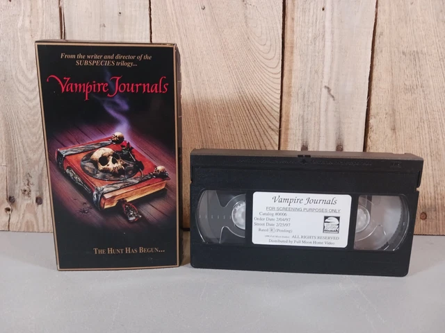 VAMPIRE JOURNALS VHS 1997 Full Moon Features Subspecies Horror TESTED ...
