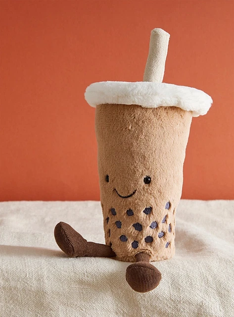 JELLYCAT AMUSEABLE BUBBLE Tea - Jellycat Bubble Tea Soft Toy Plush ...