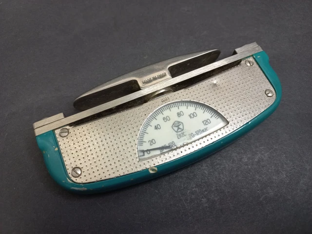 SOVIET VINTAGE DYNAMOMETER DRP-120, Mechanical Old USSR Manual Strength ...
