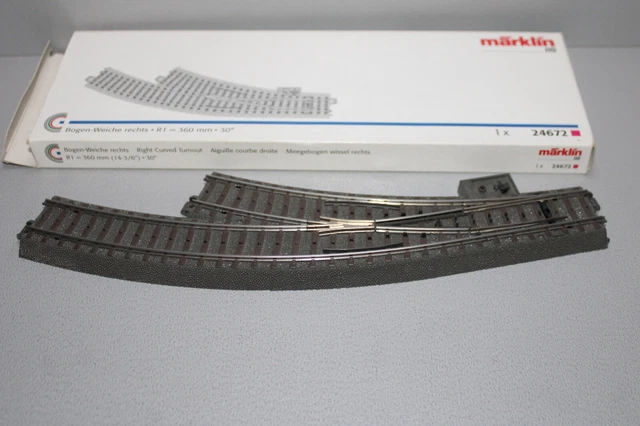 Aiguillage MÄrklin 24672 Droit Voie C échelle H0 Emballage Dorigine