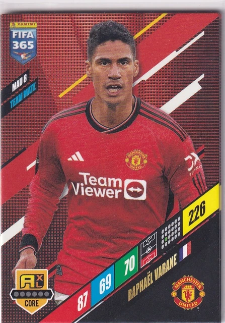PANINI FIFA 365 Adrenalyn 2024 Mappa No. Mau 8 Raphaël Varane EUR 1,00 ...