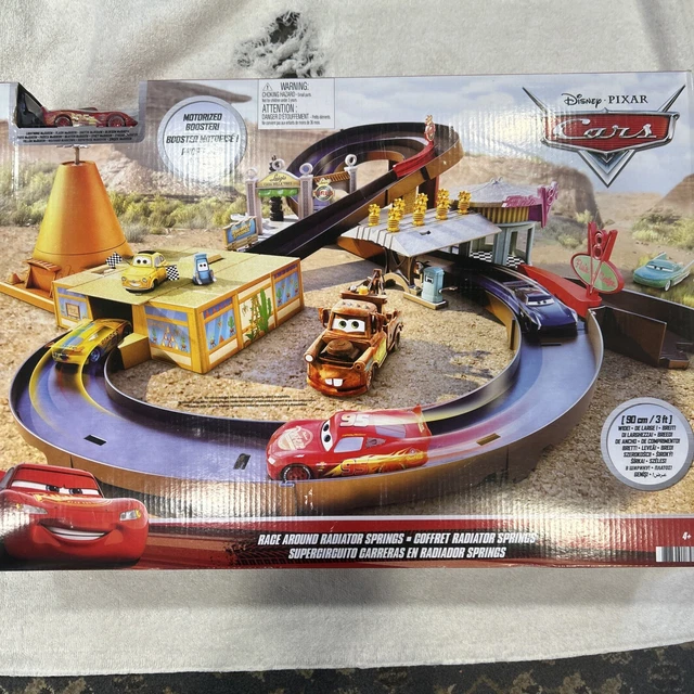 DISNEY PIXAR CARS Race Around Radiator Springs Racetrack Playset New ...
