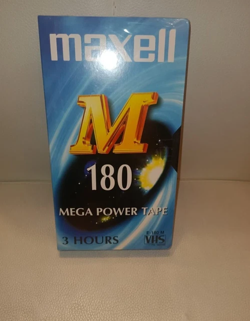 CASSETTA VHS, MEGA Power Tape, E-180 M, Maxell, Nuovo EUR 3,90 ...