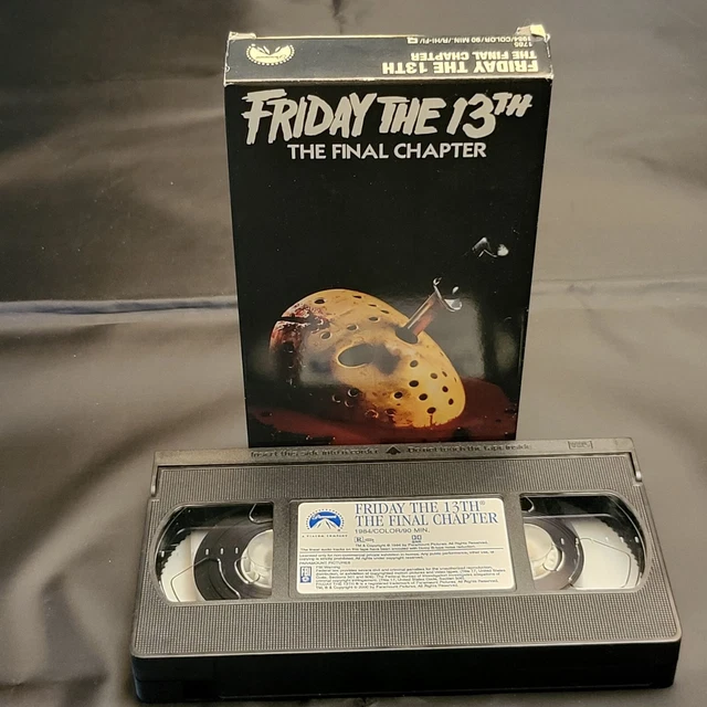 FRIDAY THE 13TH The Final Chapter VHS 1984 Horror Movie Collectible ...