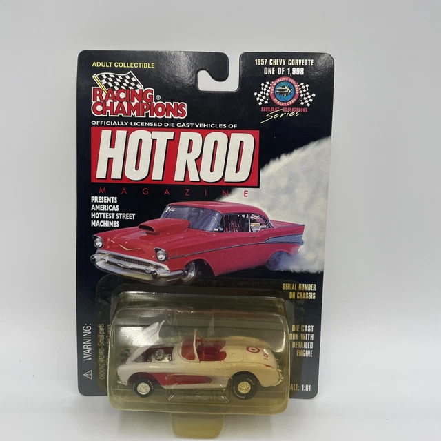 MAGAZINE RACING CHAMPIONS Hot Rod 1957 CHEVY CORVETTE échelle 1:61 EUR 15,59 - PicClick FR